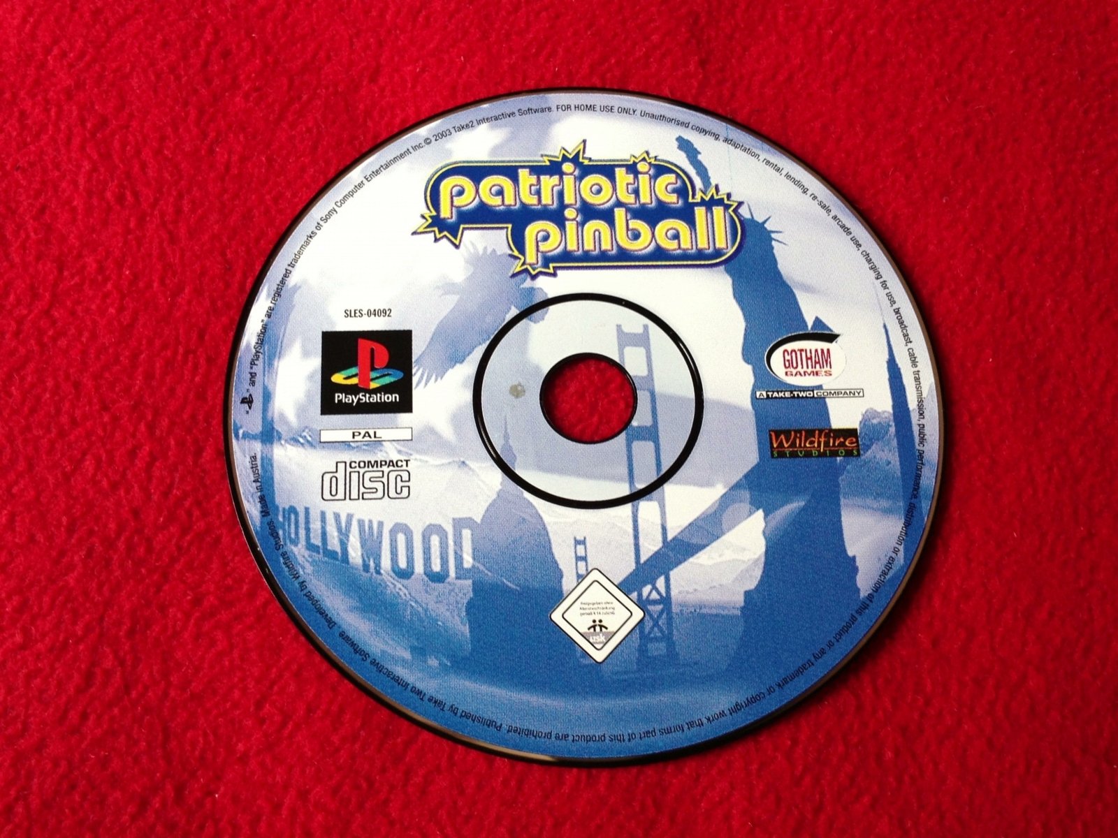 Patriotic Pinball - PS1 Game – Level Up Gaming NZ